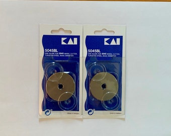 KAI RS60BL 60mm Rotary Cutter Blades 2 Blades in a Put Up - Etsy