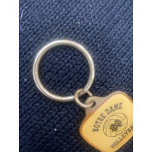 UNIVERSITY of NOTRE DAME Volleyball Brass Vintage Key Chain - Etsy