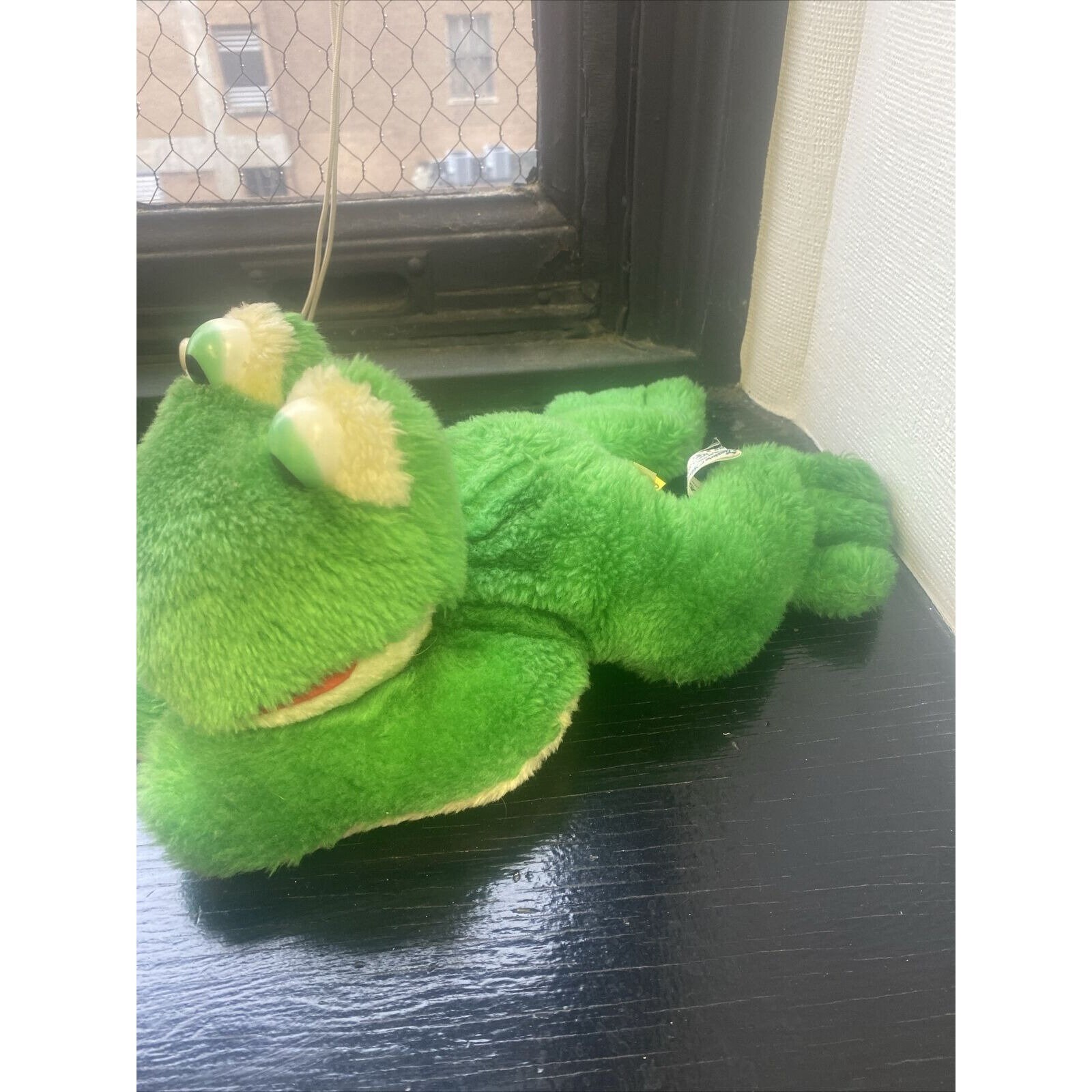 Vintage Treasure Masters Snuggle Ups Croaking Frog Green Plush Nut ...