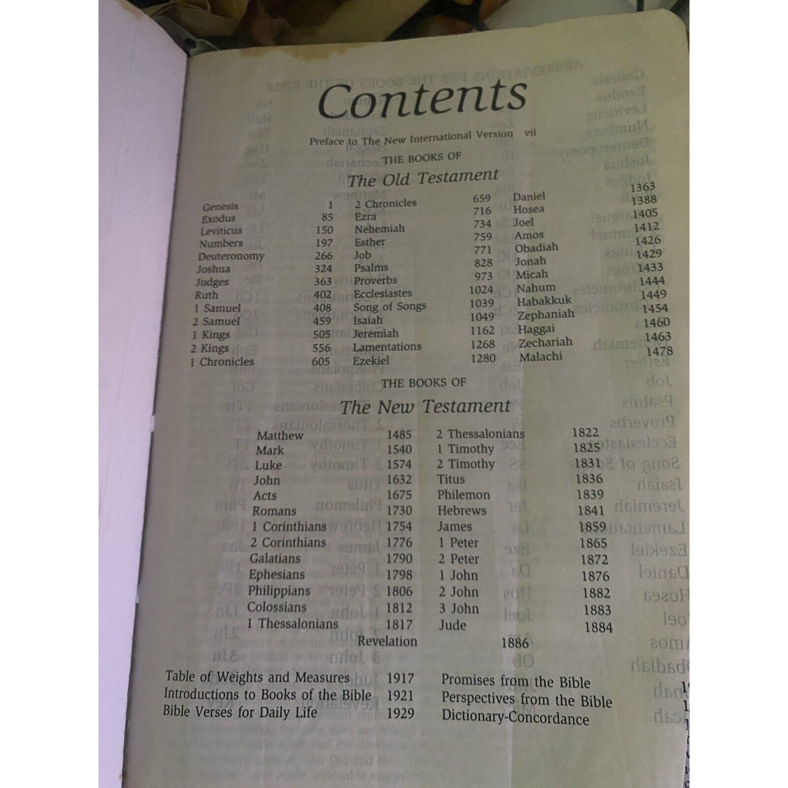 NIV Holy Bible Giant Print Reference E Zondervan 0310924596 - Etsy