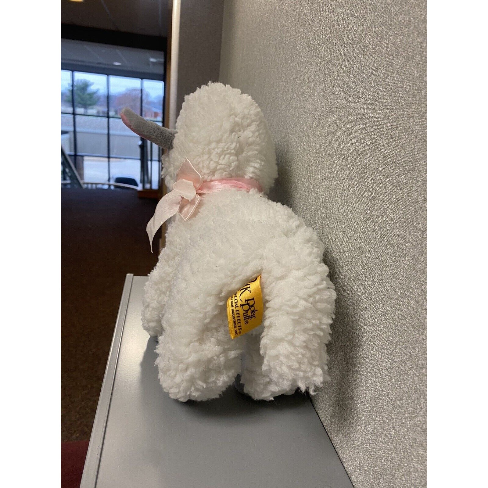24k Polar Puff Plush Lamb Stuffed Animal Toy 1991 Jessica the Lamb 10.5 ...