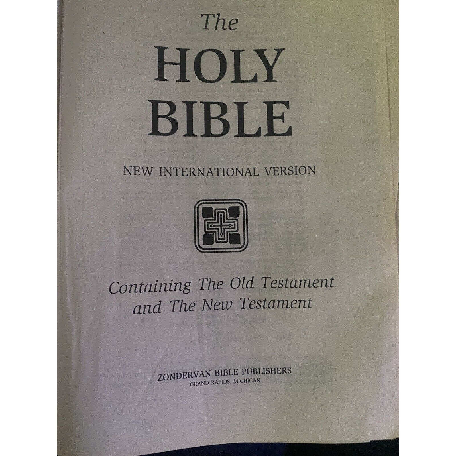 NIV Holy Bible Giant Print Reference E Zondervan 0310924596 - Etsy