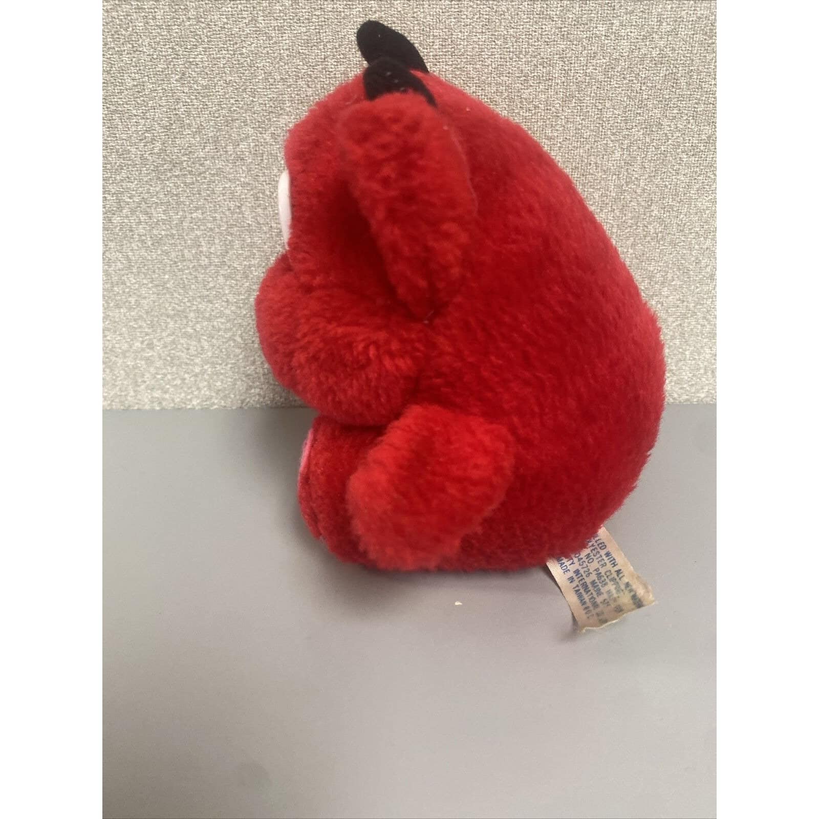 Vintage 80's Plush Red Devil Black Horns Plush Stuffed Toy by MTY 9 - Etsy