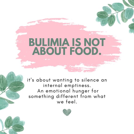 Bulimia is Not About Food. - Etsy