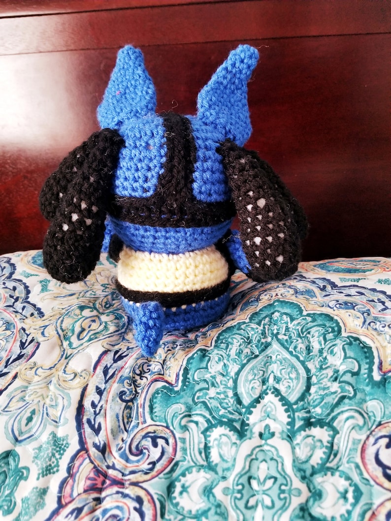 Lucario Pokemon Crochet Amigurumi Plushie Handmade - Etsy Hong Kong