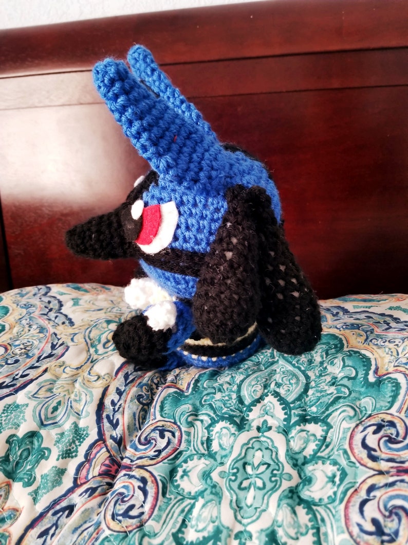 Lucario Pokemon Crochet Amigurumi Plushie Handmade | Etsy