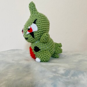 Larvitar Pokemon Crochet Amugurumi Plush Handmade - Etsy