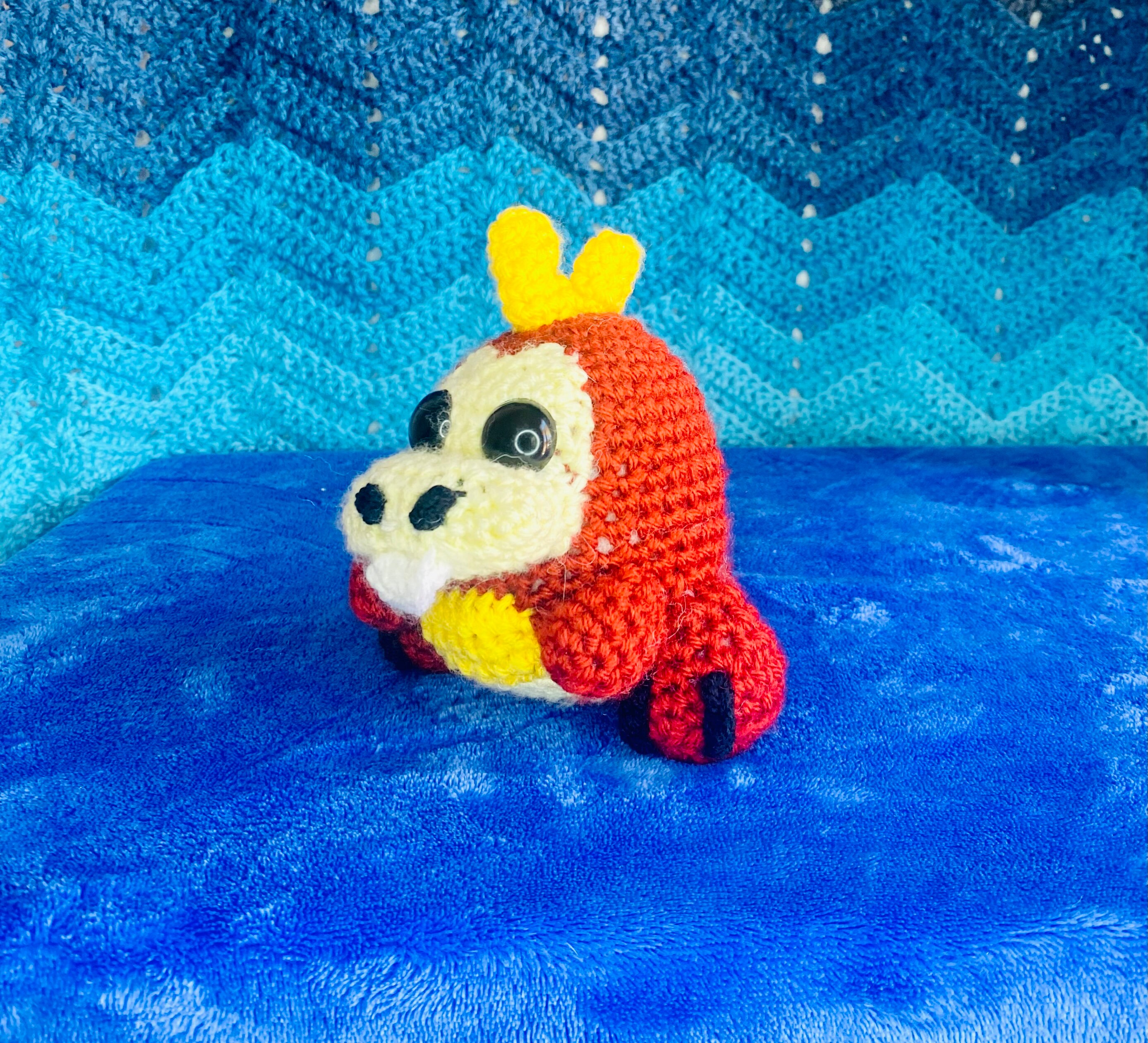Fuecoco Pokemon Crochet Fire Starter Amigurumi - Etsy