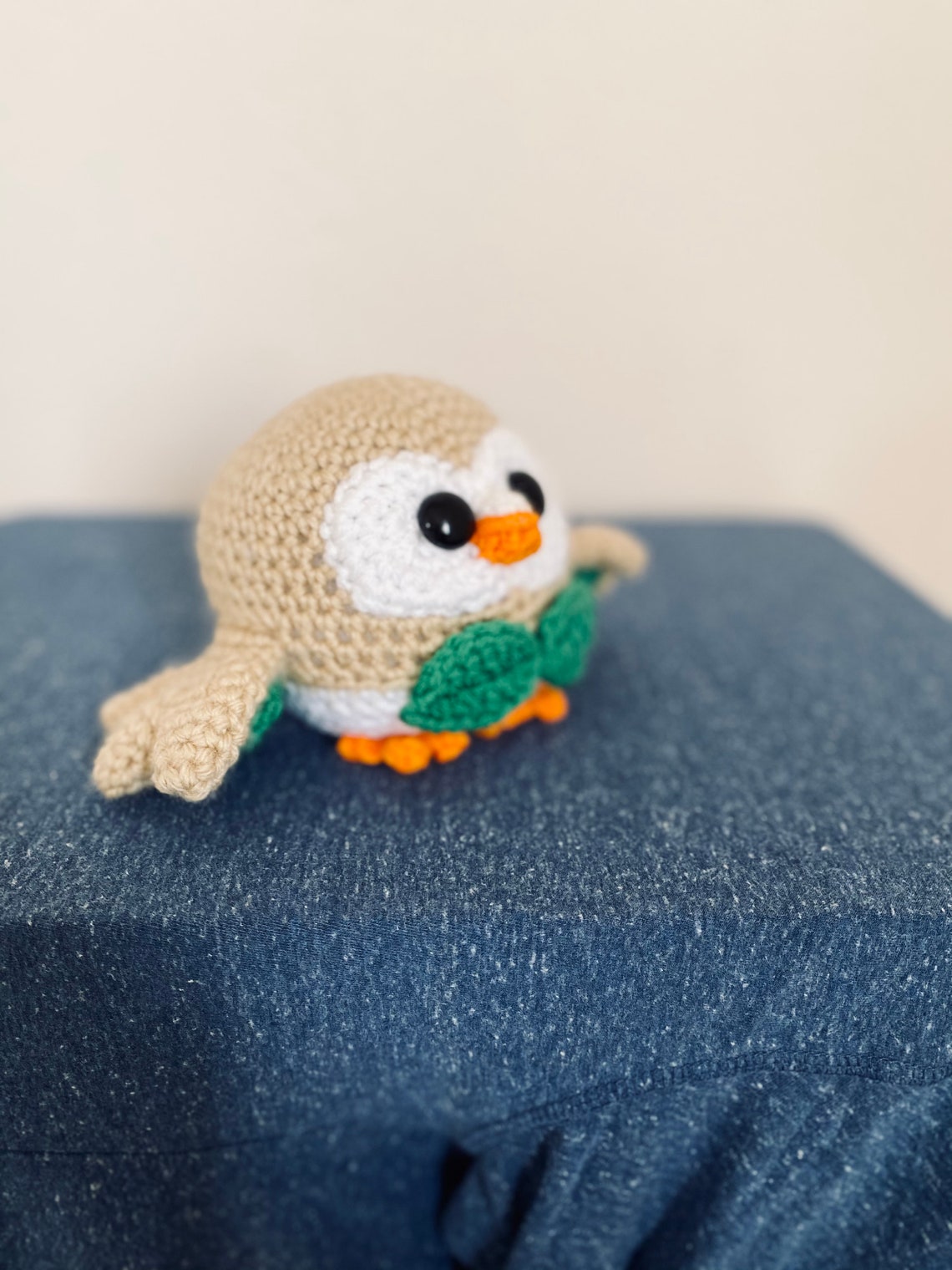 Rowlet Grass Starter Pokemon Crochet plushy Amigurumi | Etsy