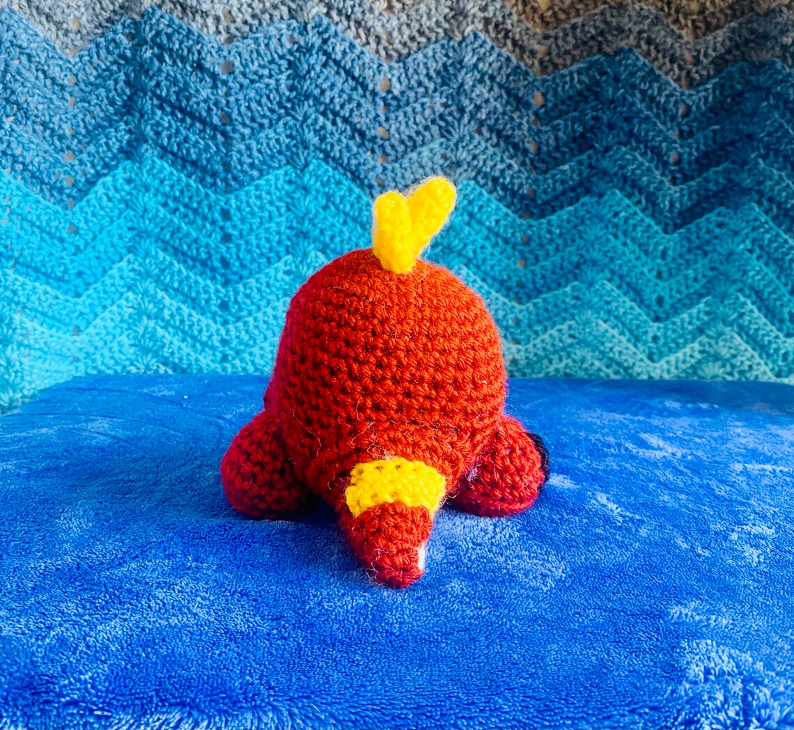 Fuecoco Pokemon Crochet Fire Starter Amigurumi | Etsy