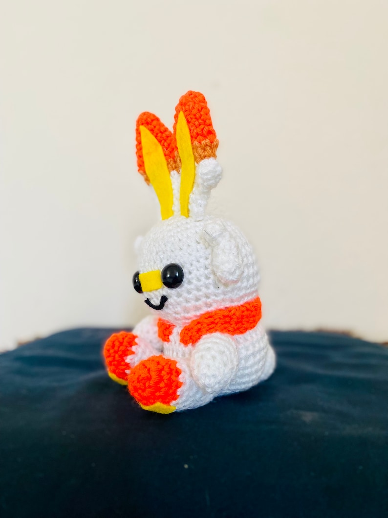 Scorbunny Pokemon Crochet Amigurumi New Fire Starter Pokemon - Etsy