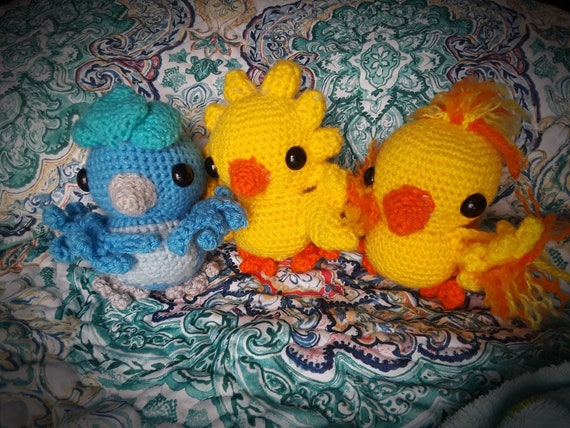 Articuno Moltres and Zapdos and Pokemon Crochet plushy | Etsy