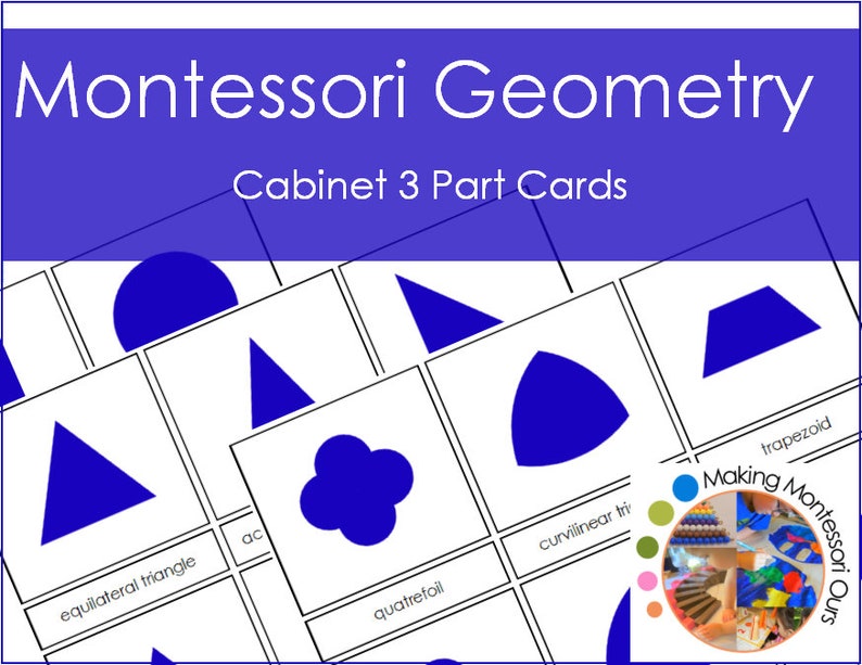 Montessori Geometric Cabinet Collection PDF, Geometry at Home - Etsy