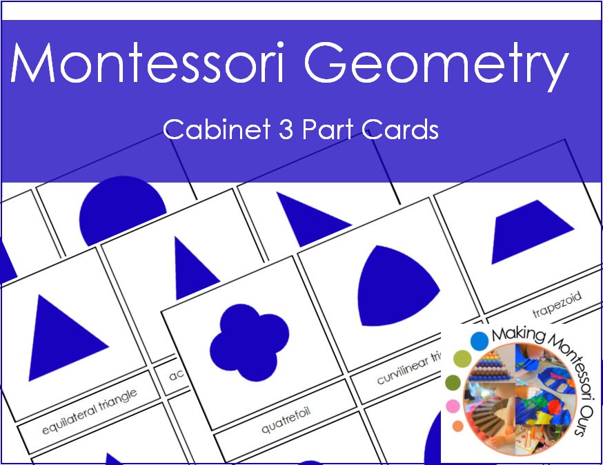 Montessori Geometric Cabinet Collection PDF, Geometry at Home - Etsy
