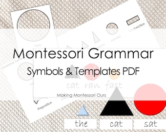 Montessori Grammar - Etsy