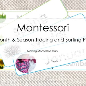 Complete Montessori Seasons & Weather Learning Activity Set PDF - Etsy