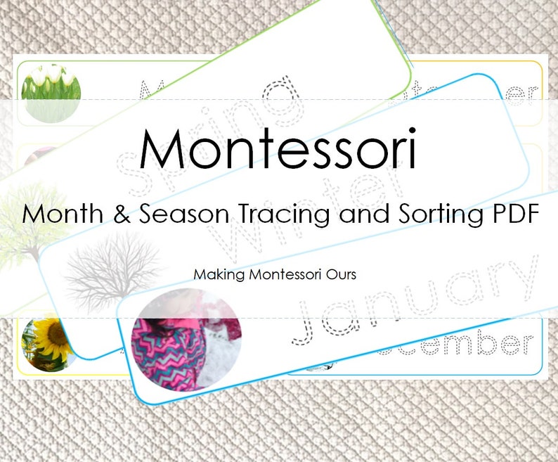 Complete Montessori Seasons & Weather Learning Activity Set PDF - Etsy