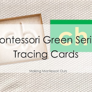 Montessori Pink, Blue & Green Series Sandpaper Letter Tracing Print ...