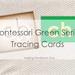 Montessori Pink, Blue & Green Series Sandpaper Letter Tracing Print ...