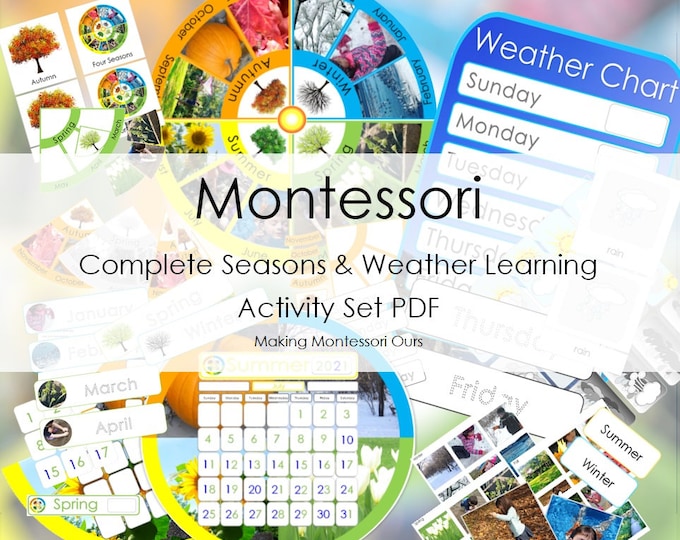 Montessori Water Cycle Learning Package PDF - Etsy Canada