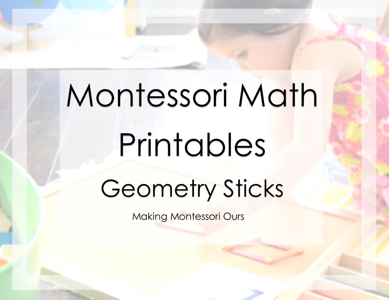 Montessori Geometry Sticks Material PDF | Etsy Canada