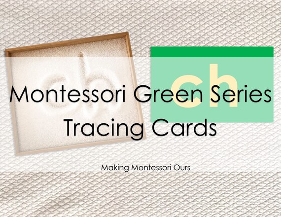 Montessori Phonogram Green Series Letter Tracing Card Set PDF - Etsy Canada