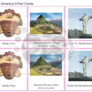 Montessori SOUTH AMERICA Continent Collection - Etsy