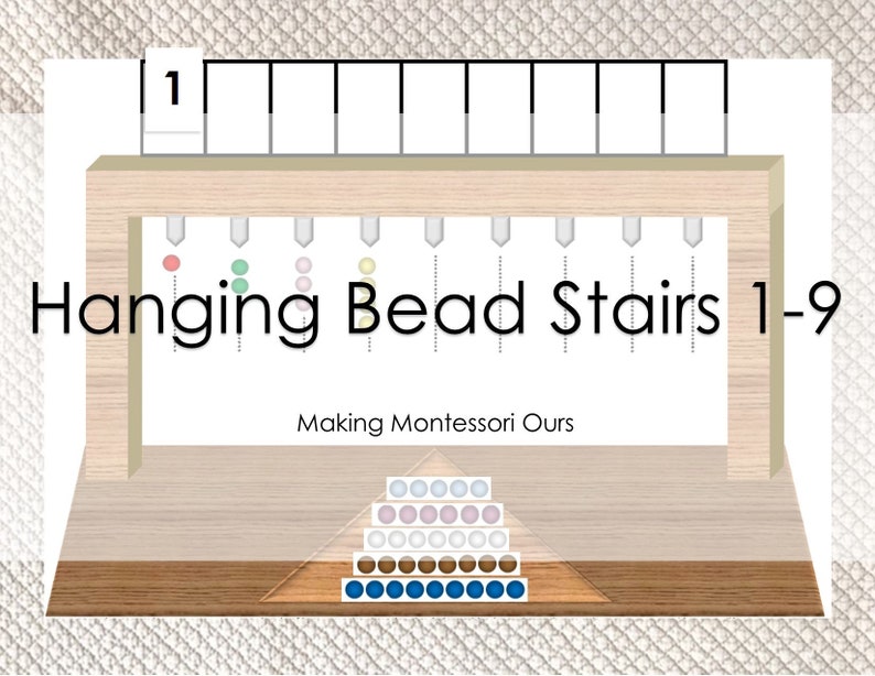 Montessori Hanging Bead Stair Frames & Beads, Printable PDF - Etsy