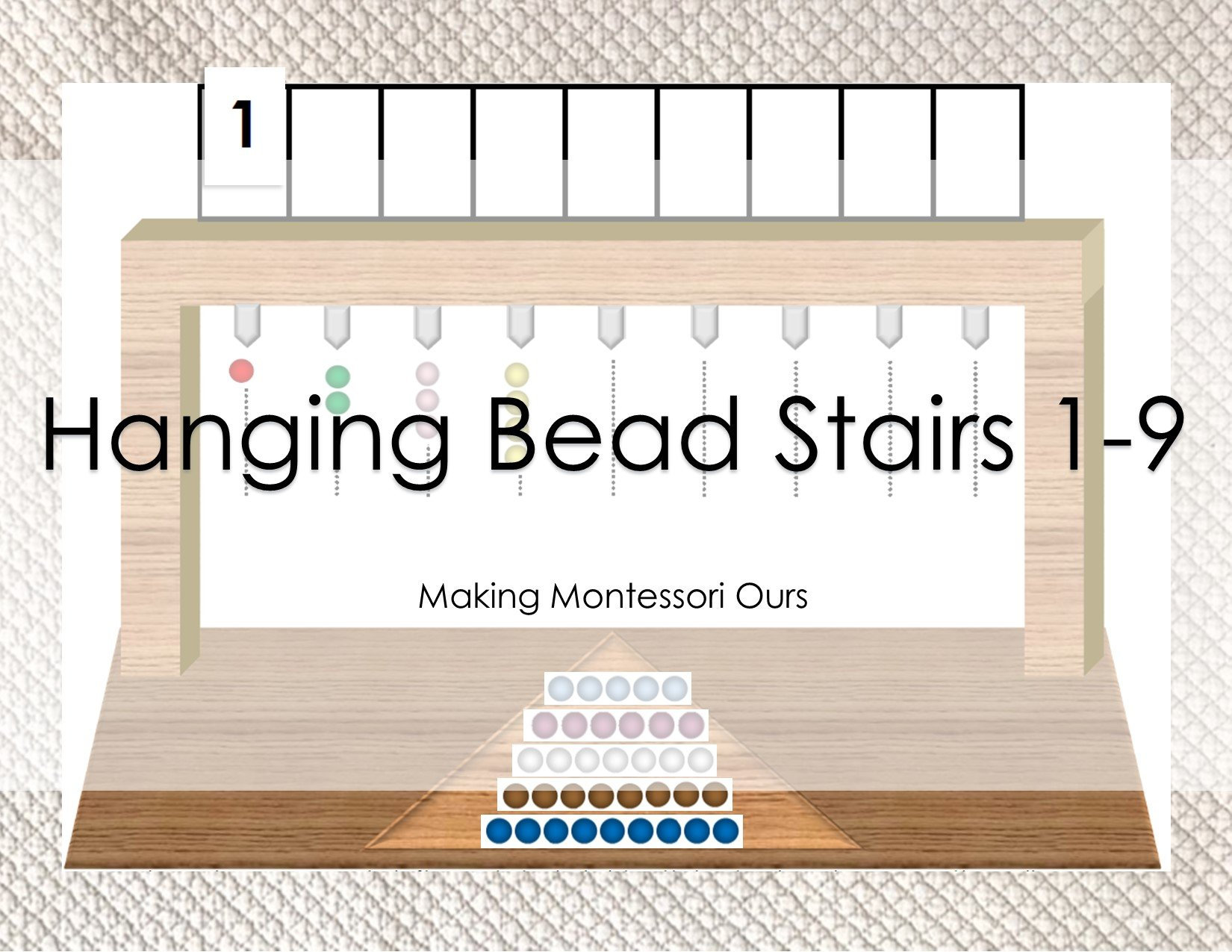 Montessori Hanging Bead Stair Frames & Beads, Printable PDF - Etsy
