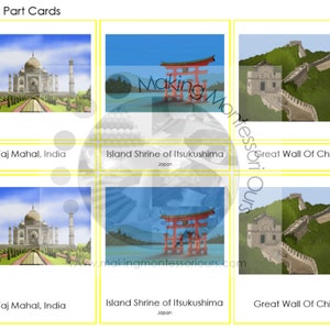 Montessori ASIA Geography Continent Learning Package *PDF - Etsy