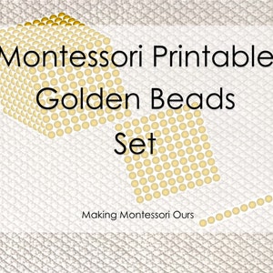 Montessori Golden Beads and Materials Printable PDF Package, Early Math ...