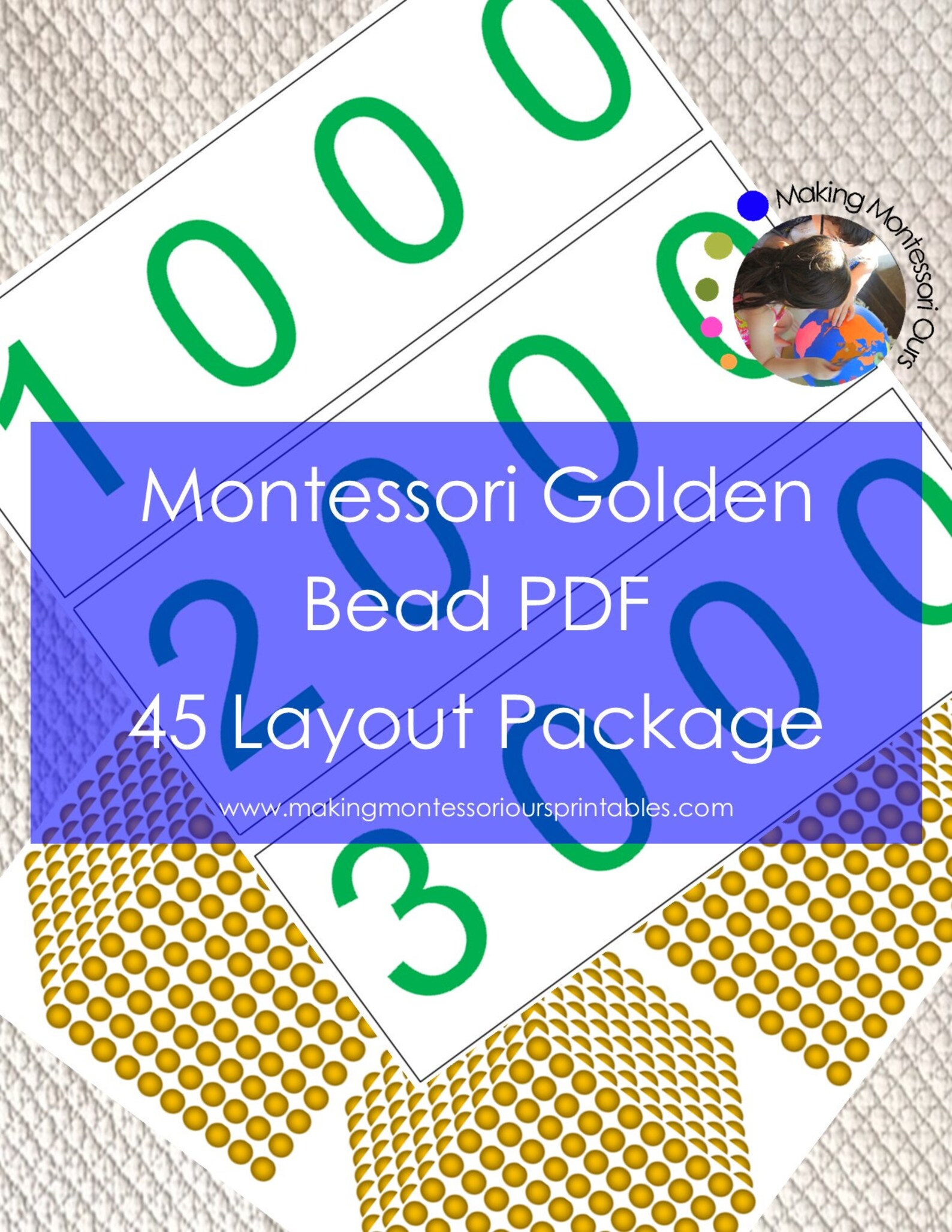 Montessori 45 Layout PDF/ Early Math/ Montessori Place Value - Etsy