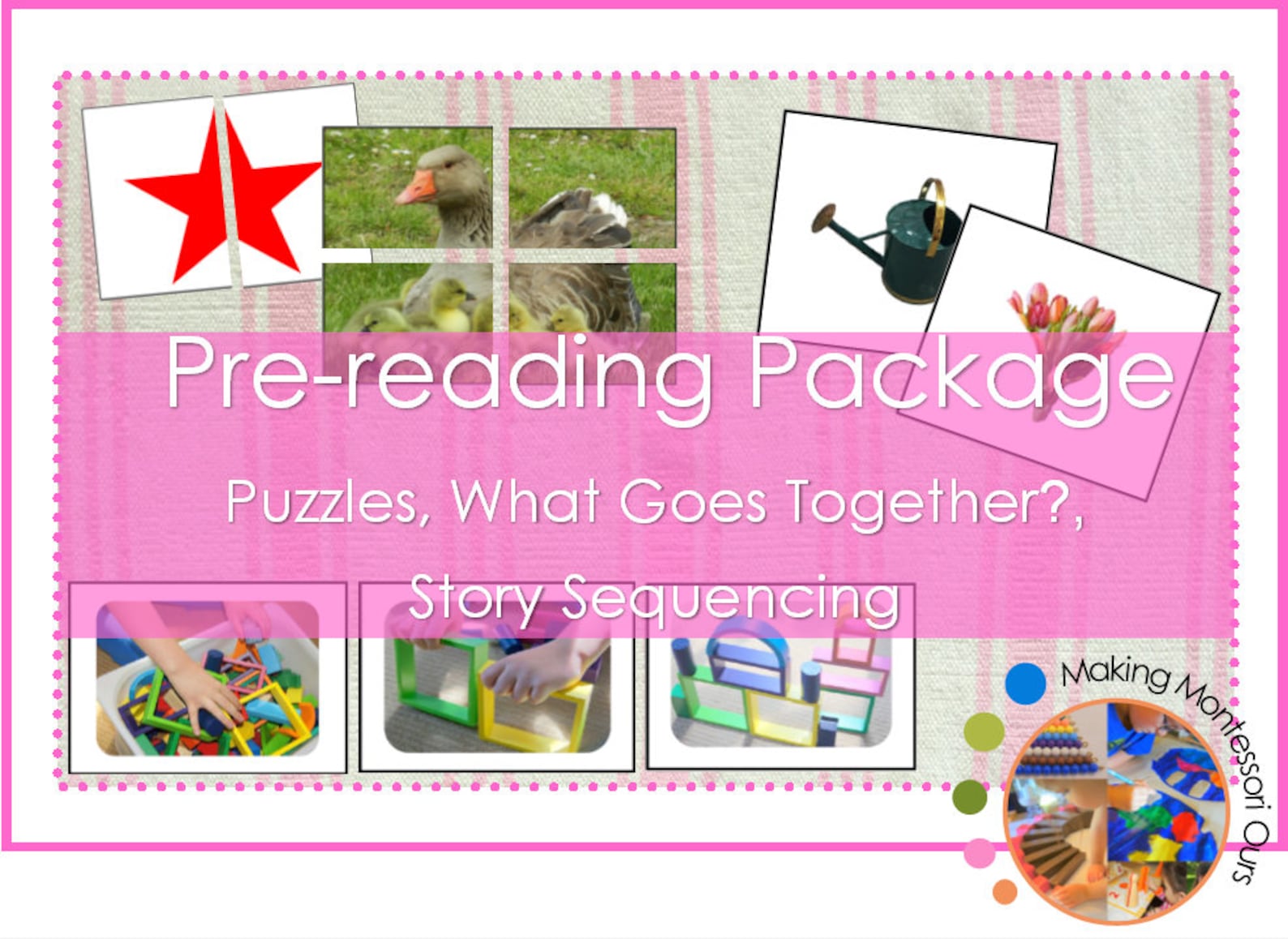 Montessori Pre-reading Package /resources for Reading Preparation PDF ...