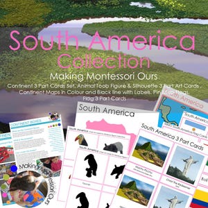 Montessori Geography World Continents Study Package FULL *PDF - Etsy