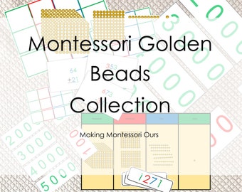 Montessori Golden Beads Printable - Etsy
