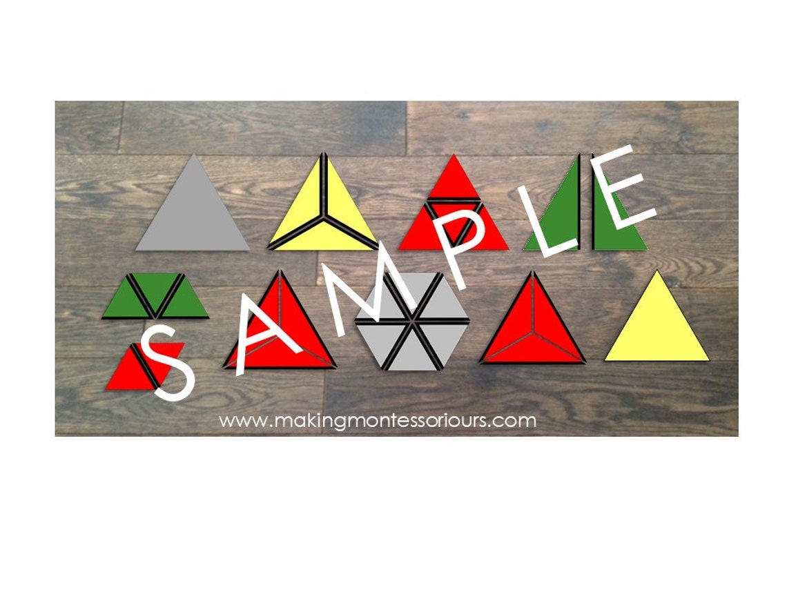 Montessori Geometry Constructive Triangles Collection PDF, 6 Box Files ...