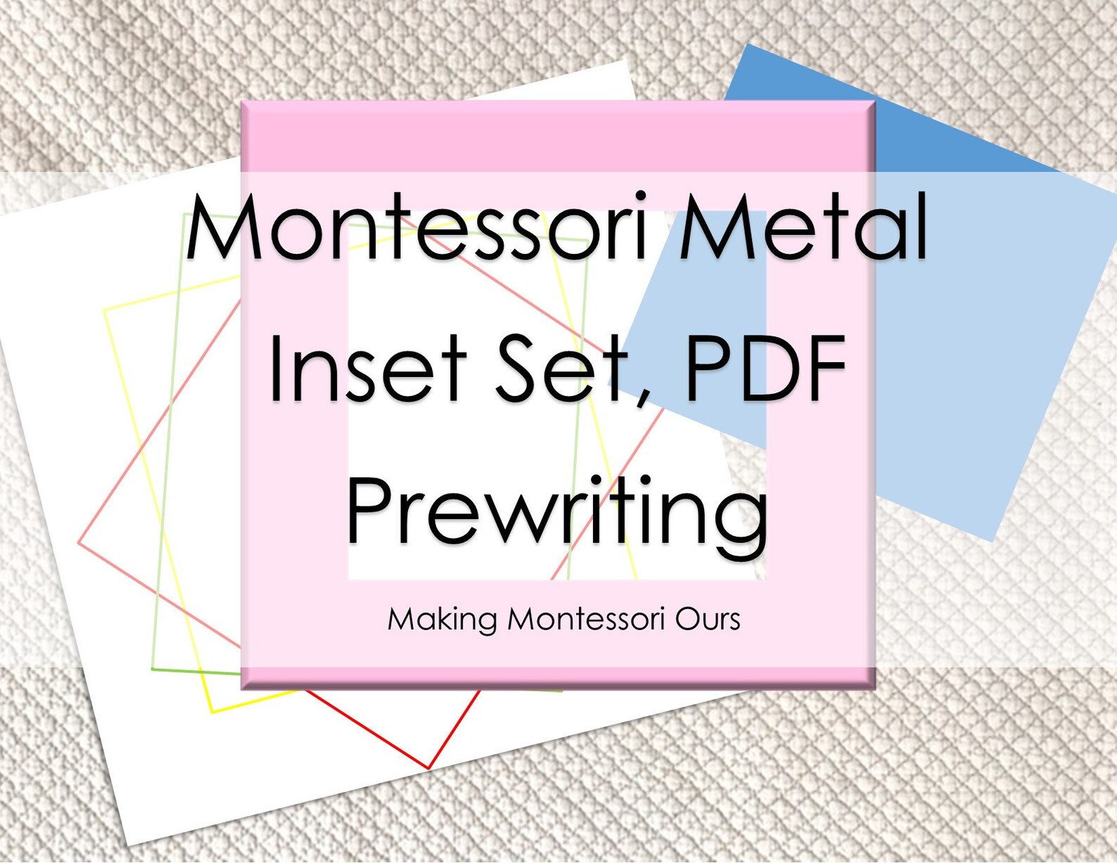 Montessori Writing Practice Metal Insets Set PDF - Etsy Canada