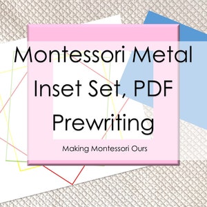 Montessori Writing Practice Metal Insets Set PDF - Etsy Canada