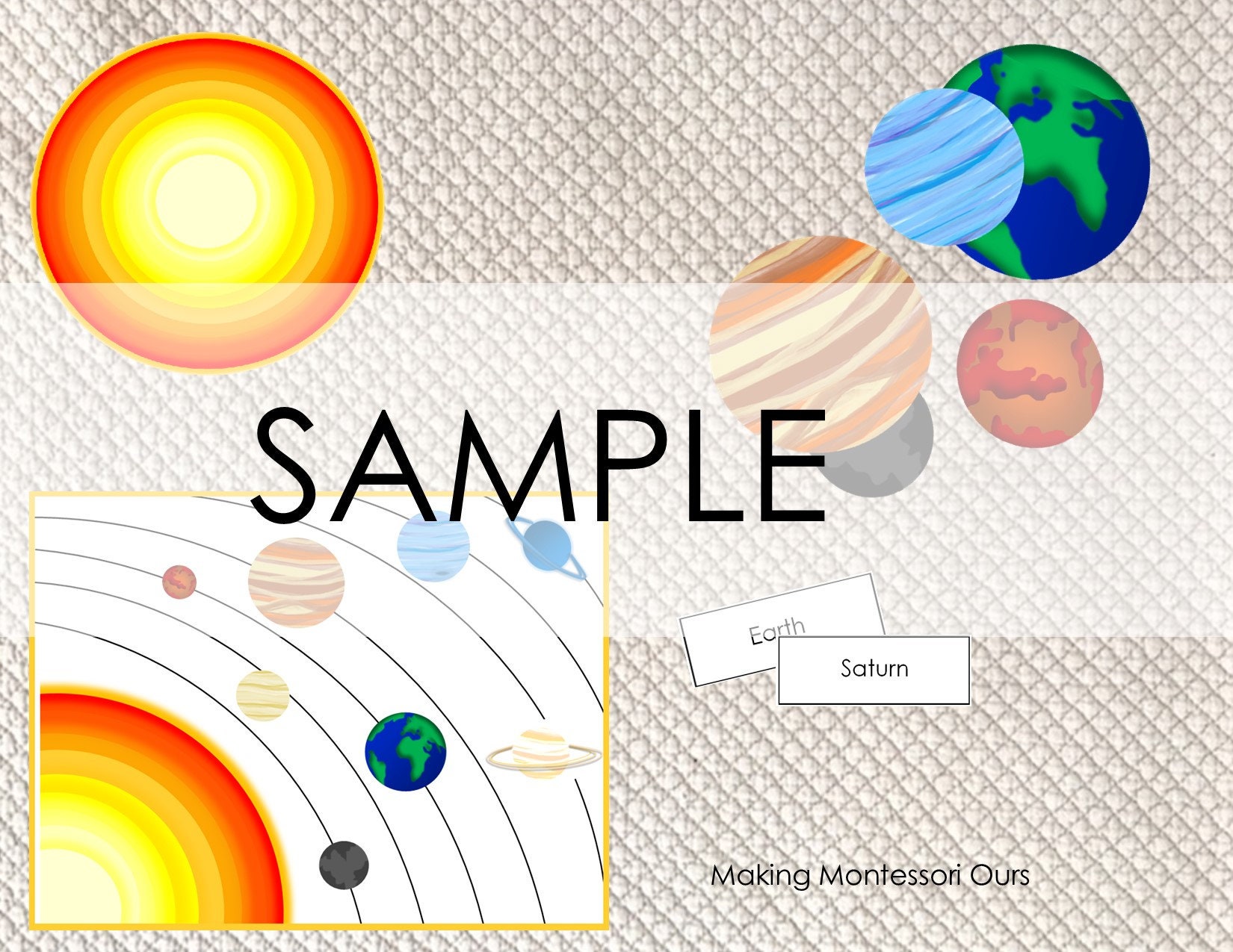 Montessori Solar System Package PDF - Etsy