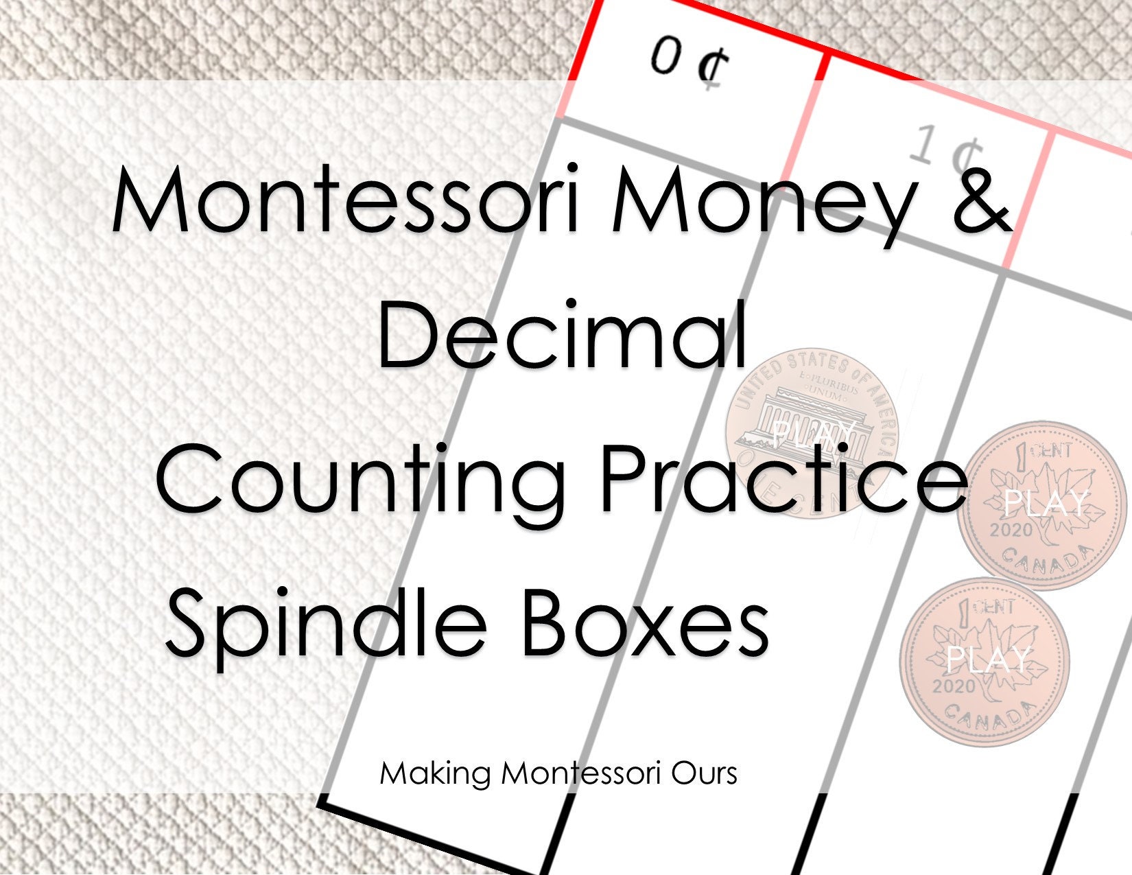 Montessori Money Learning Printable Package /early Learning | Etsy