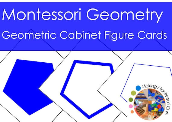 Montessori Geometric Cabinet Figure Cards PDF Geometry at - Etsy