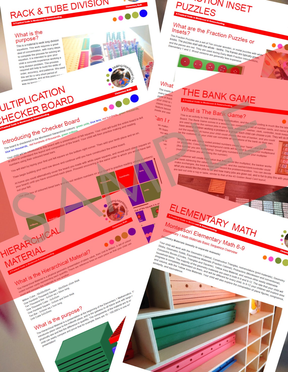Montessori Elementary Math A Practical Guide to Montessori & - Etsy
