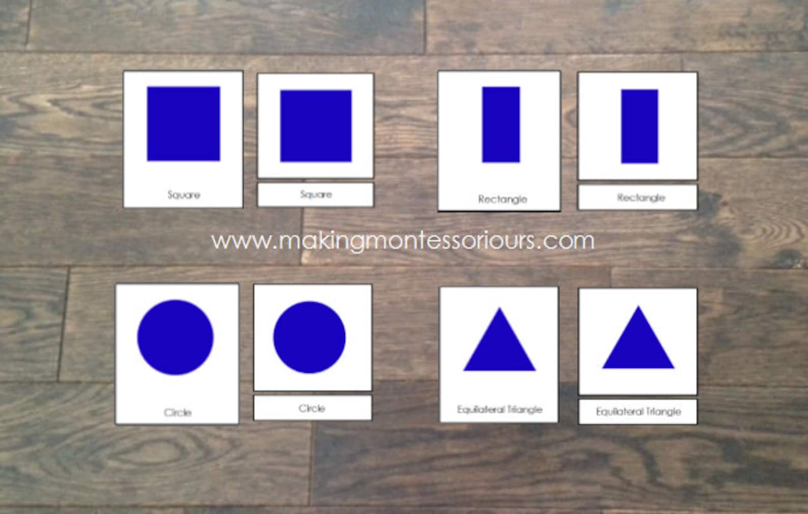 Montessori Geometric Cabinet 3 Part Cards PDF, Learn to Identify and ...