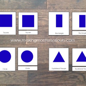 Montessori Geometric Cabinet 3 Part Cards PDF, Learn to Identify and ...