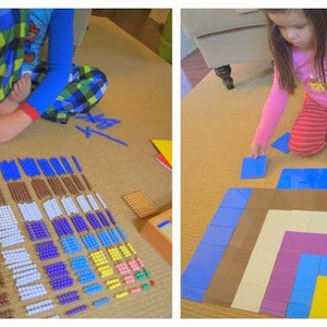 Montessori Decanomial Layout Package PDF/ Multiplication Table 1-10 ...