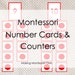 Montessori Number Cards and Counters Set PDF - Etsy