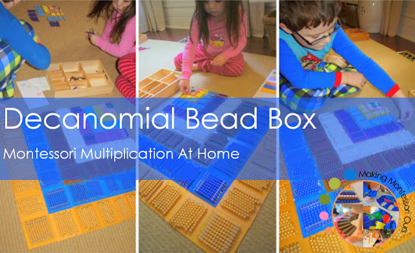 Montessori Decanomial Layout PDF Printable Package, Concrete ...