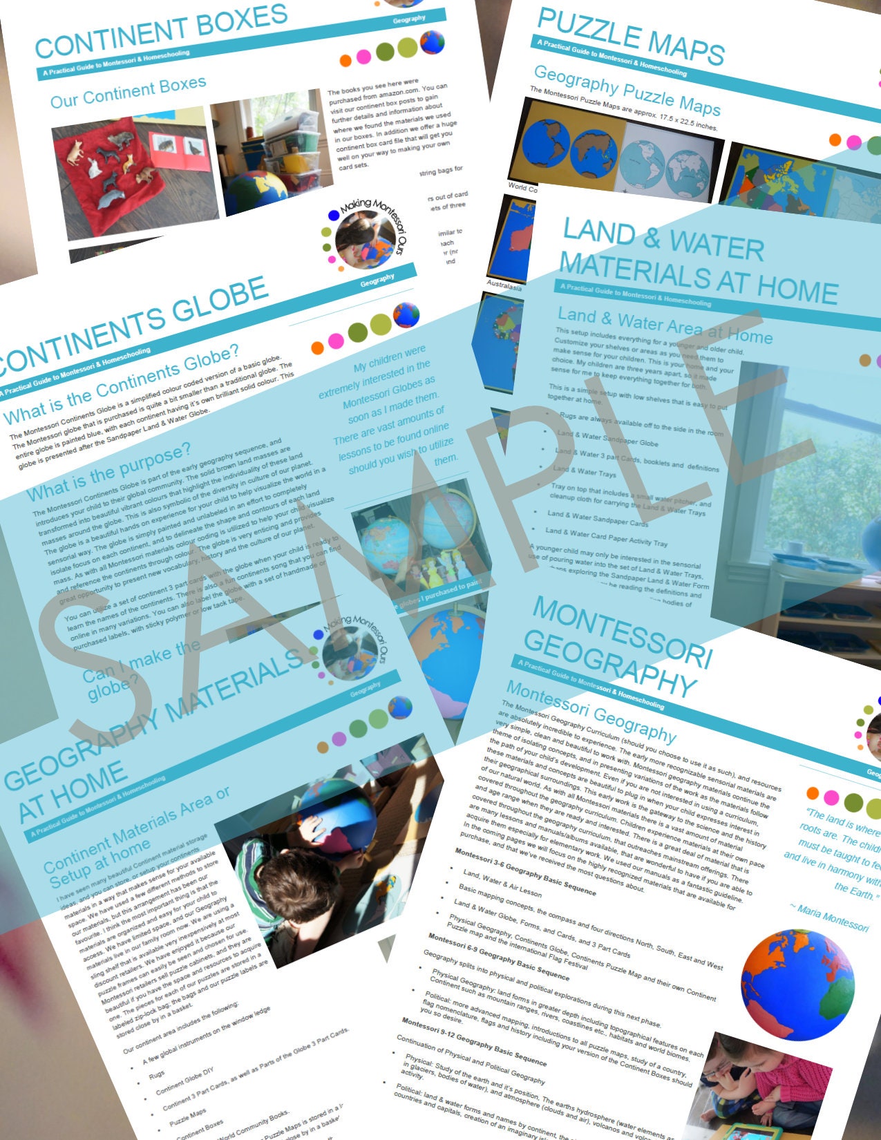 Montessori Early Geography A Practical Guide to Montessori & - Etsy Canada