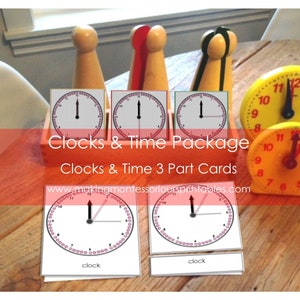 Montessori Clock & Time Work Printable PDF Package, Learn All About ...