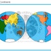 Montessori World Continent Maps Flag 3 Part Cards & Pin Map - Etsy